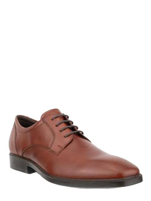 Ecco Metropole Milan Derby Lace Up - Cognac