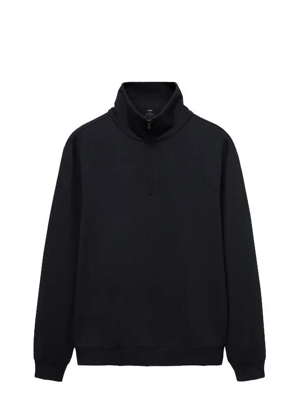 Mango Half Zip Performance Sweatshirt - Dark Navy