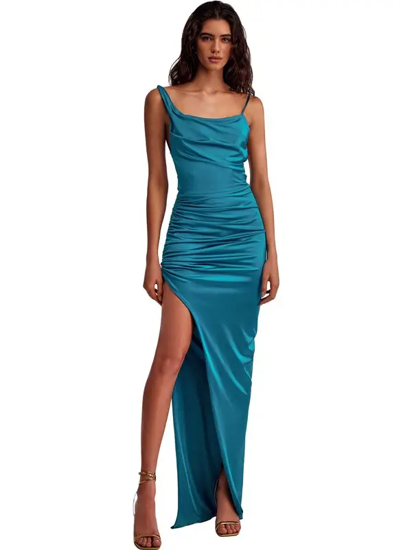 MILLA Slip Maxi Dress - Aquamarine