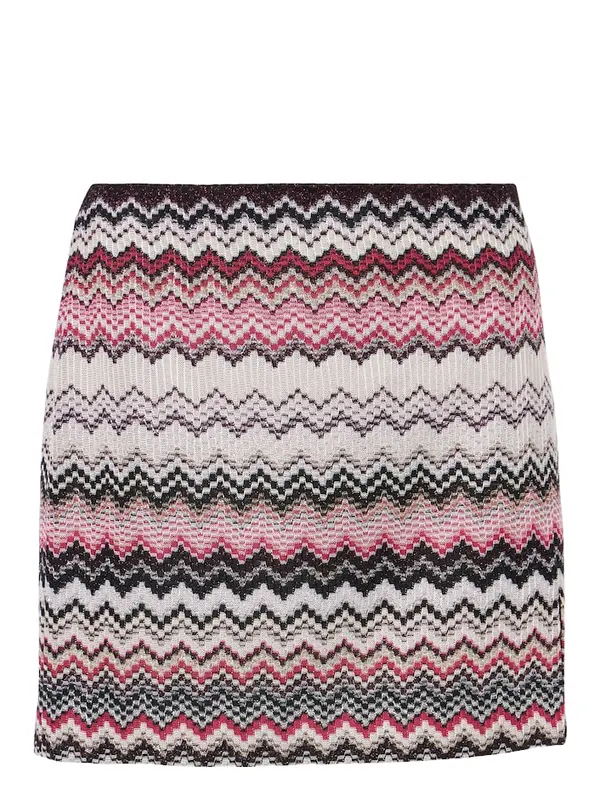 Missoni Zig Zag Miniskirt - Pink