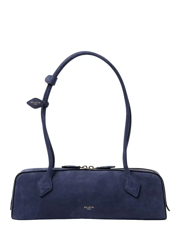Alaïa Le Teckel Suede Shoulder Bag - Blue