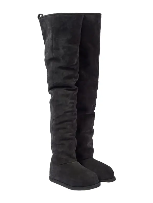 Amina Muaddi Heidi 15 Over-the-knee Boots - Black