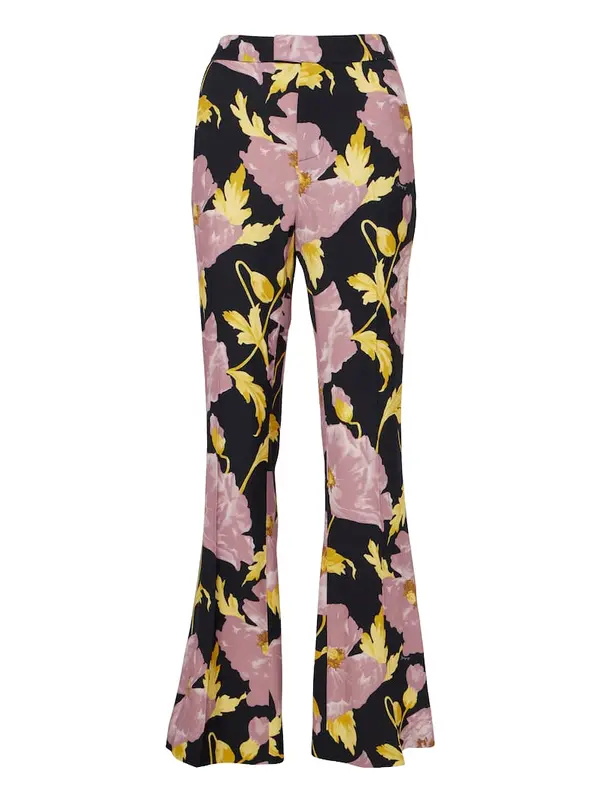 La DoubleJ Saturday Night Printed Bootcut Trousers - Multicoloured