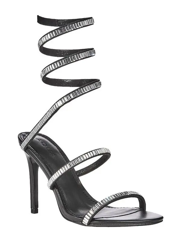 Aqua Dyon Wrapping Sandals - Clear