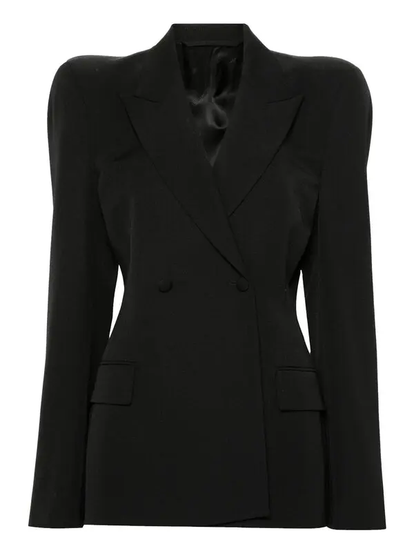 Balenciaga Wool Gabardine Blazer - Black