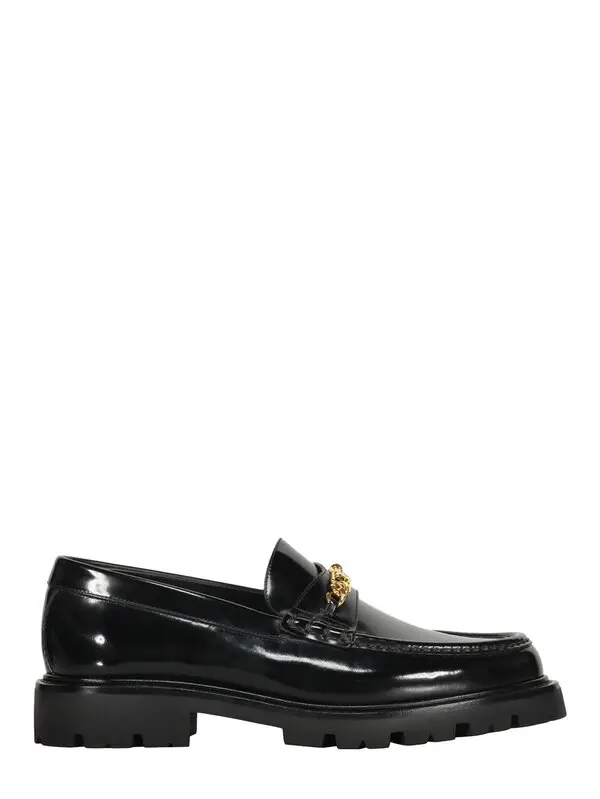 Celine Leather Loafers - Black