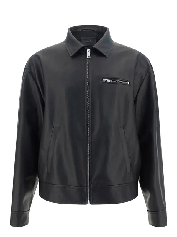 Prada Leather Jacket - Black