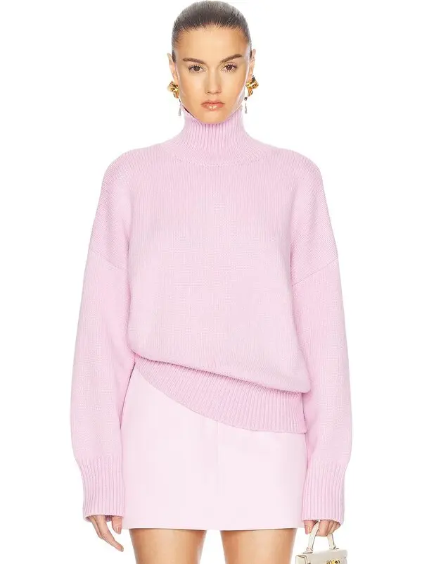 SEROYA Elsa Turtleneck Sweater - Ballet Pink