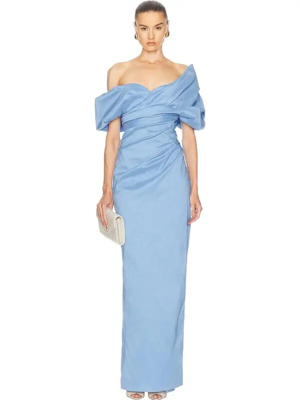 Rachel Gilbert Gia Gown - Vista Blue