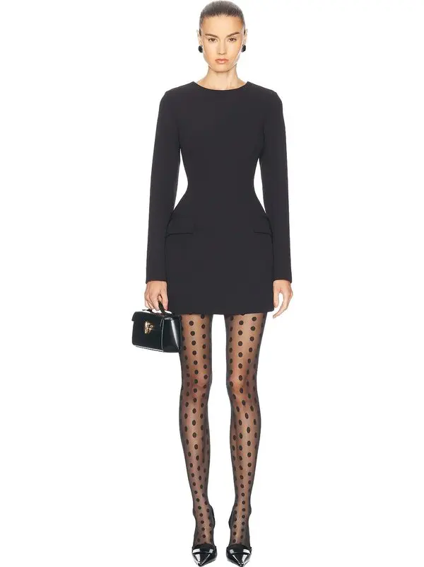 NICHOLAS Thessaly Hourglass Mini Dress - Black