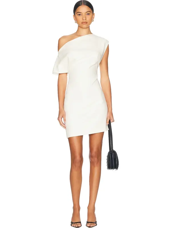 ST. AGNI Asymmetric Mini Dress - Ivory