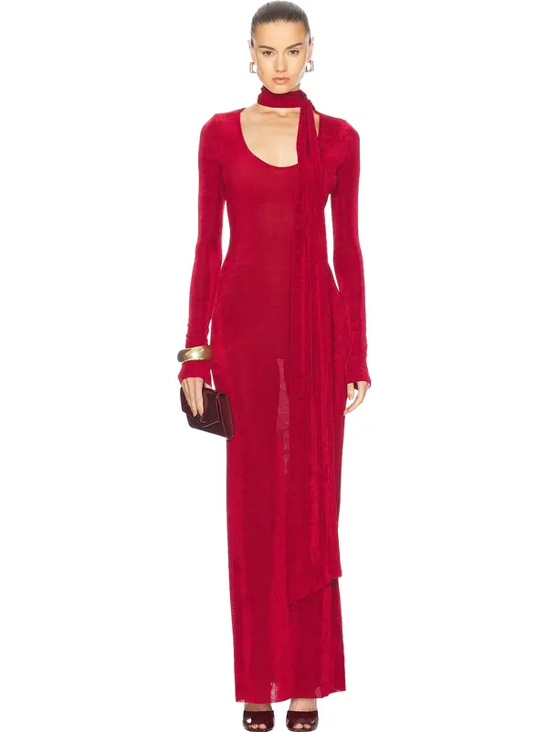 SEROYA Rashelle Maxi Dress - Ruby Red