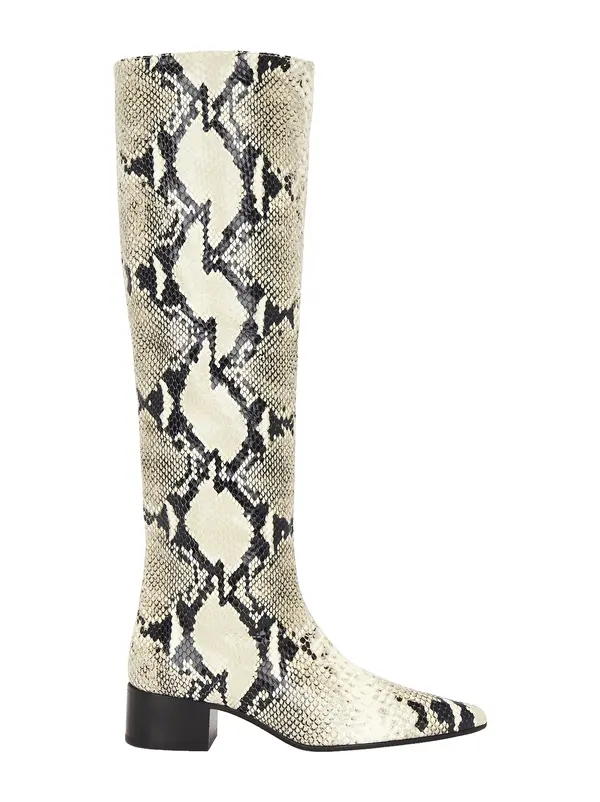Khaite Andee Knee High Boot - Natural