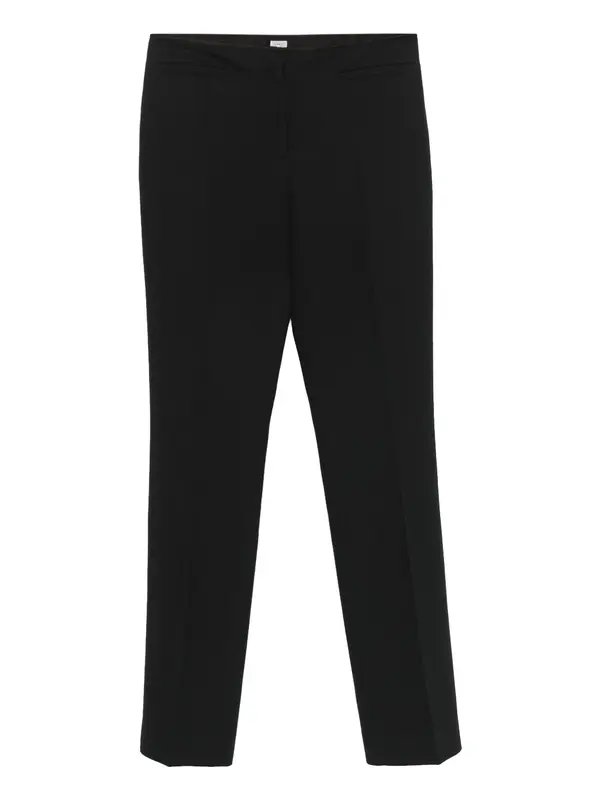 TOTEME Low-rise Stovepipe Trousers - Black