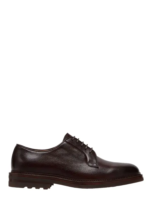 Brunello Cucinelli Calfskin Derby - Brown