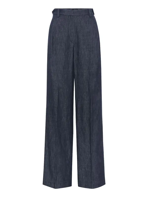Brunello Cucinelli Straight-leg Denim Trousers - Blue