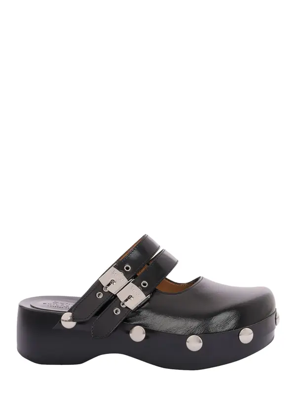 Philosophy Di Lorenzo Serafini Buckle-fastening Clogs - Black