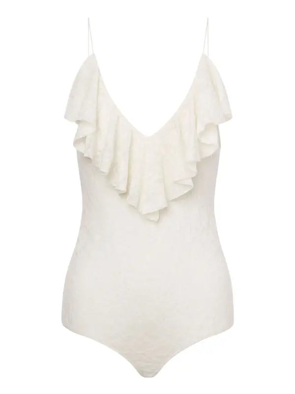 Philosophy Di Lorenzo Serafini Ruffle-detailing Bodysuit - White