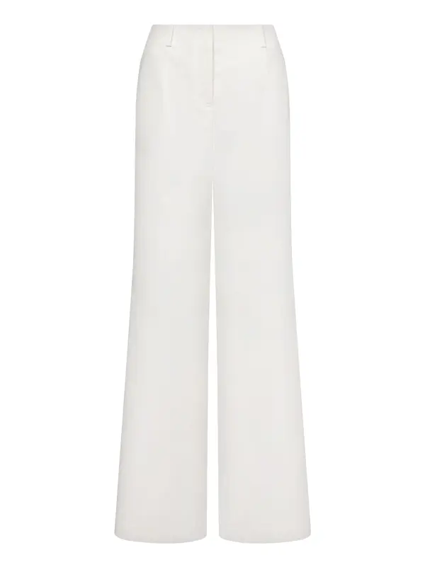 Alberta Ferretti Zipped Palazzo Pants - Neutrals