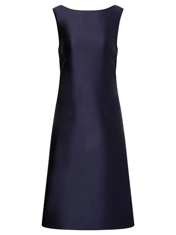 Alberta Ferretti Silk-satin Midi Dress - Blue