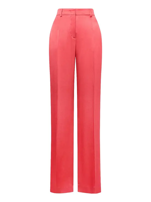 Alberta Ferretti Pressed-crease Tailored Trousers - Pink