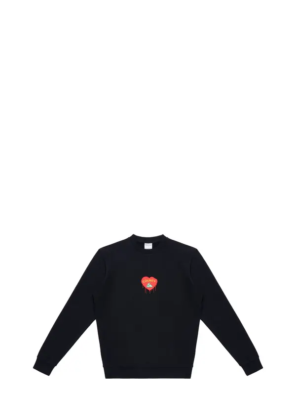 COUNTY OF MILAN Marcelo Burlon Bunny Heart Sweatshirt - Black
