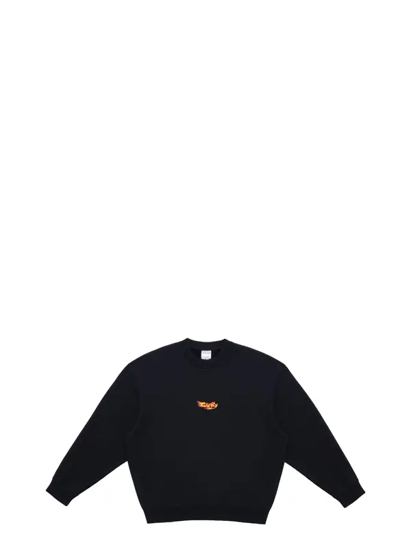 COUNTY OF MILAN County Flame Sweatshirt - Black