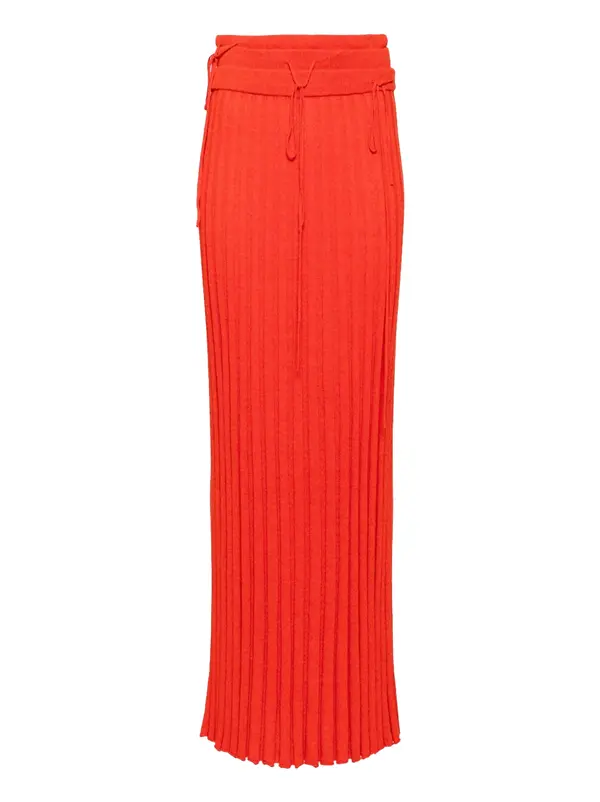 Christopher Esber Straccio Ribbed Skirt - Orange