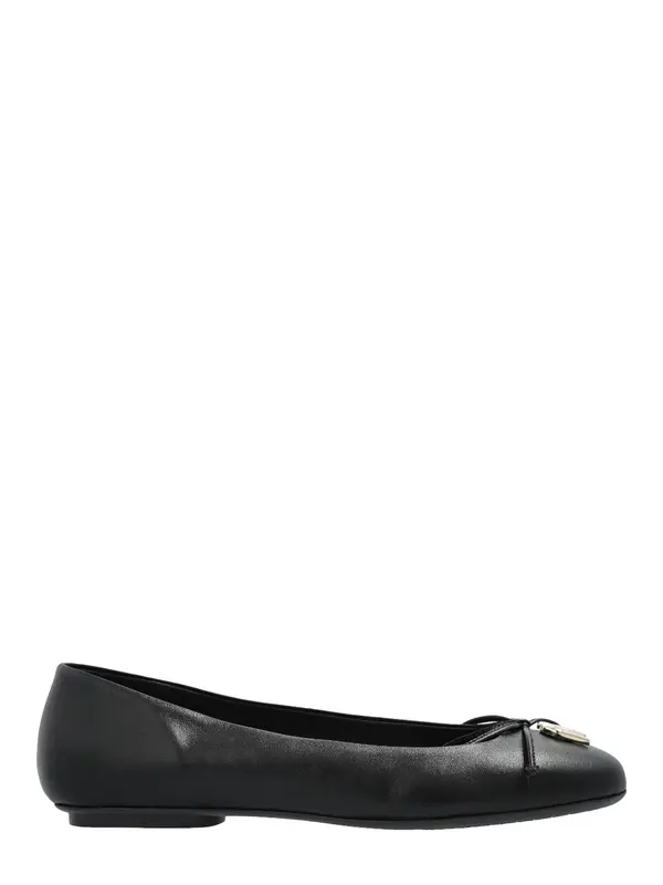 Furla Logo-plaque Ballerina Flats - Black