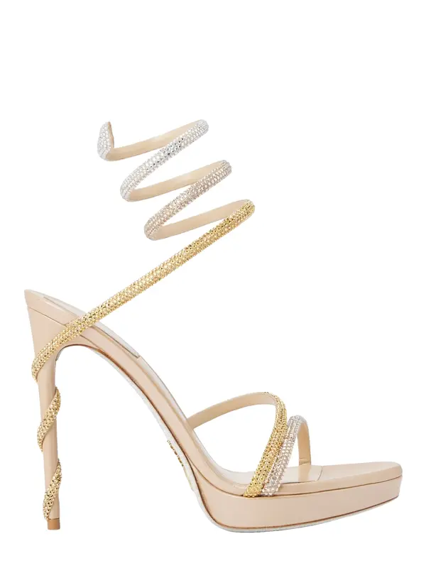 Rene Caovilla 120mm Margot Sandals - Silver