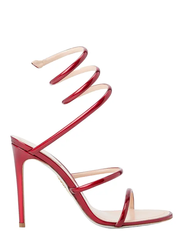 Rene Caovilla 105mm Cleo Sandals - Red