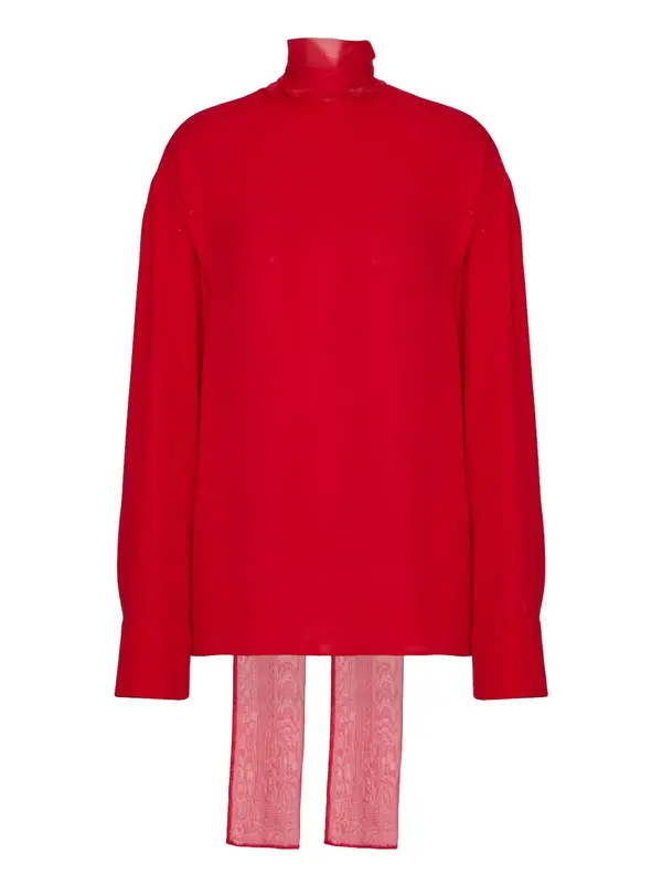 Valentino Garavani Georgette Blouse - Red