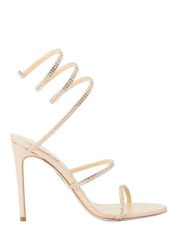 Rene Caovilla 105mm Cleo Sandals - Pink