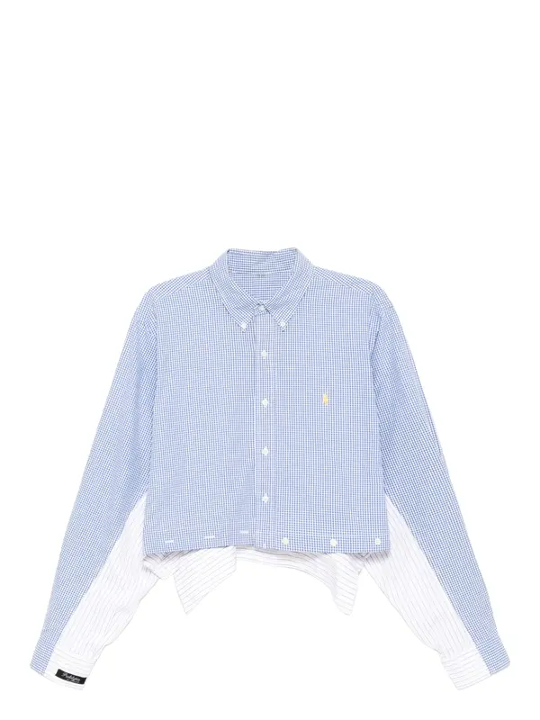PROTOTYPES Cropped Shirt - Blue