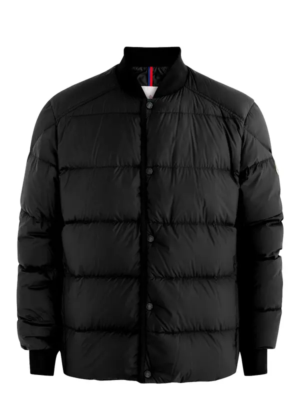 Moncler Bazena Quilted Shell Bomber Jacket - Black
