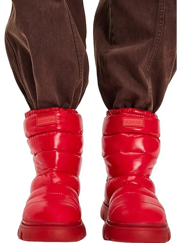 Hunter Maribel Snow Boots - Red