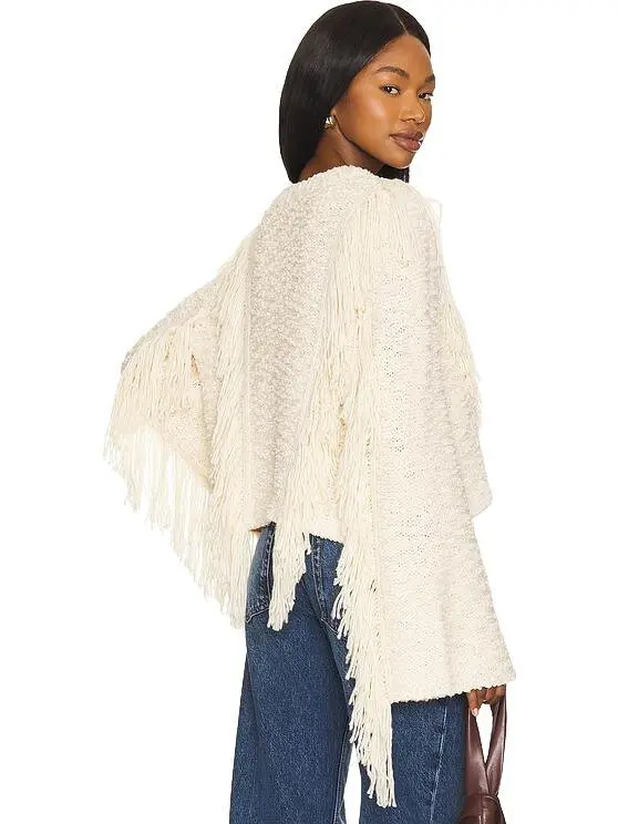 Tularosa Ibone Fringe Sweater - Beige
