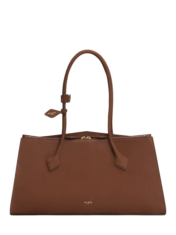 Alaïa Nubuck Le Teckel Tote Bag - Brown