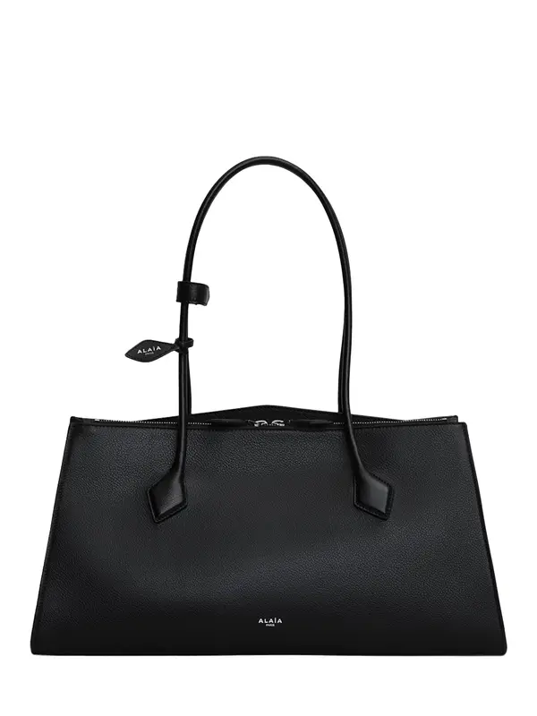 Alaïa Le Teckel Leather Tote Bag - Black