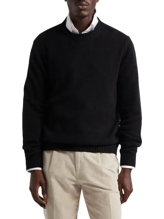 Thom Sweeney Cashmere Crewneck Sweater - Black