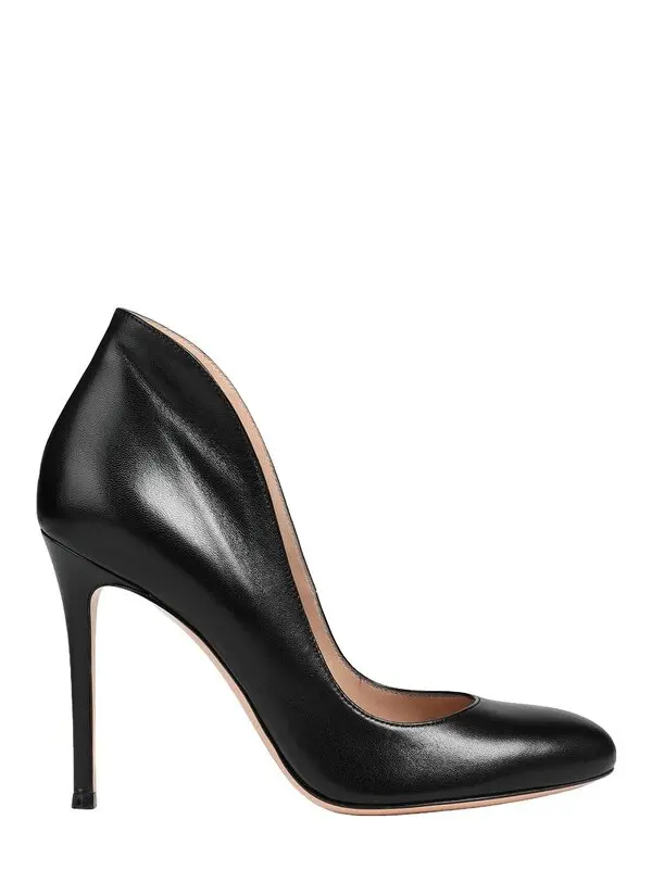 GIANVITO ROSSI Lyra Leather Pumps - Black