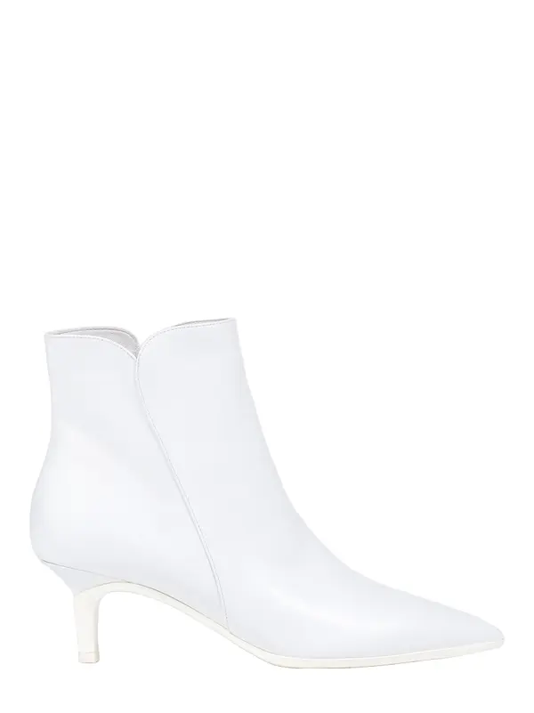 GIANVITO ROSSI Landon Leather Ankle Boots - White