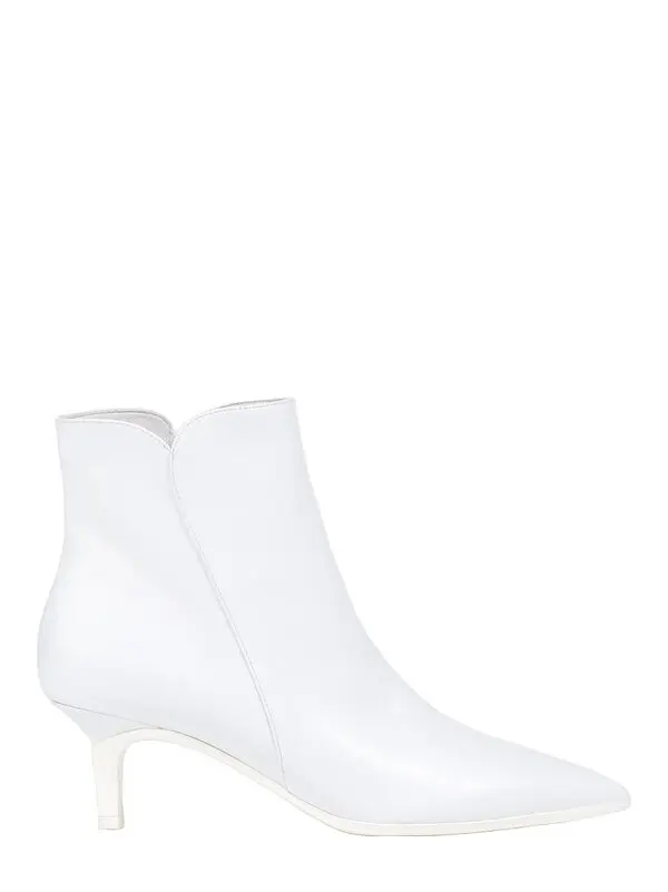 GIANVITO ROSSI Landon Leather Ankle Boots - White