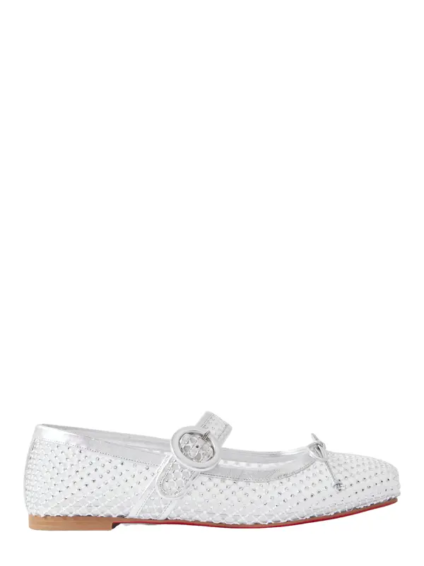 CHRISTIAN LOUBOUTIN Mamastrapitina Ballet Flats - White