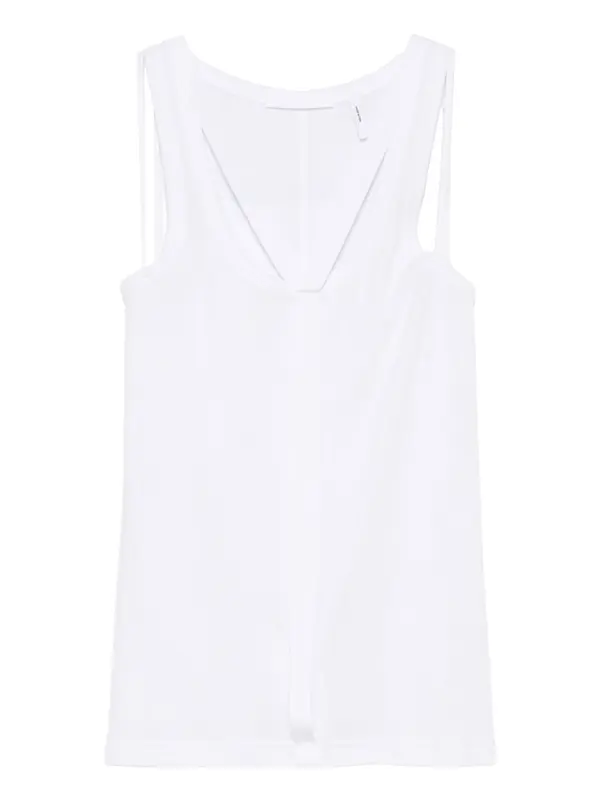 Helmut Lang Strap Racer Tank Top - White