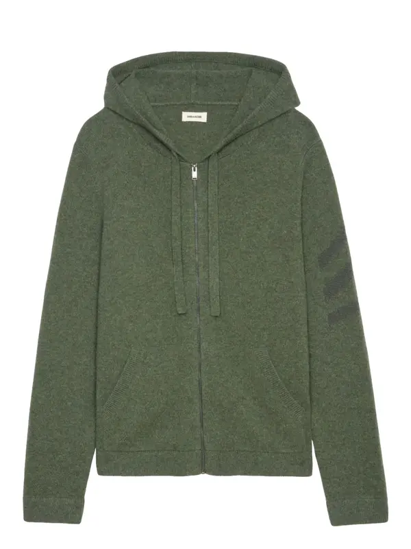 Zadig&Voltaire Clash Zip-up Cardigan - Green
