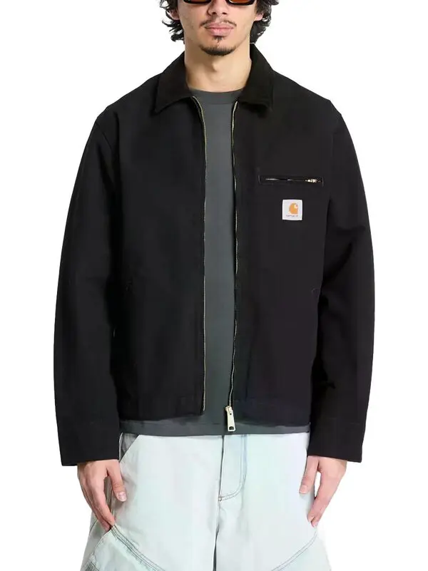 Carhartt Work In Progress Detroit Zip Patch Jacket - Black