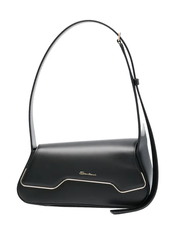 Santoni Thepluto Shoulder Bag - Black