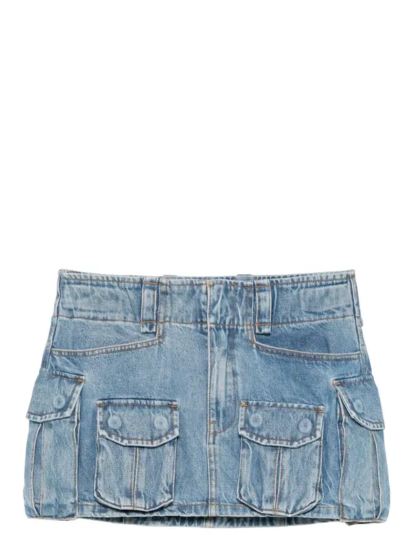 Alexander Wang Mid-rise Mini Skirt - Blue