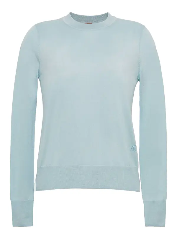 Adam Lippes Logo-embroidered Sweater - Blue